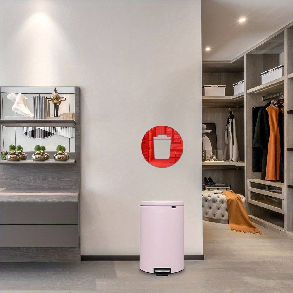 Trash Identification Mirror Wall Sticker Living Room Bedroom - Temu ...