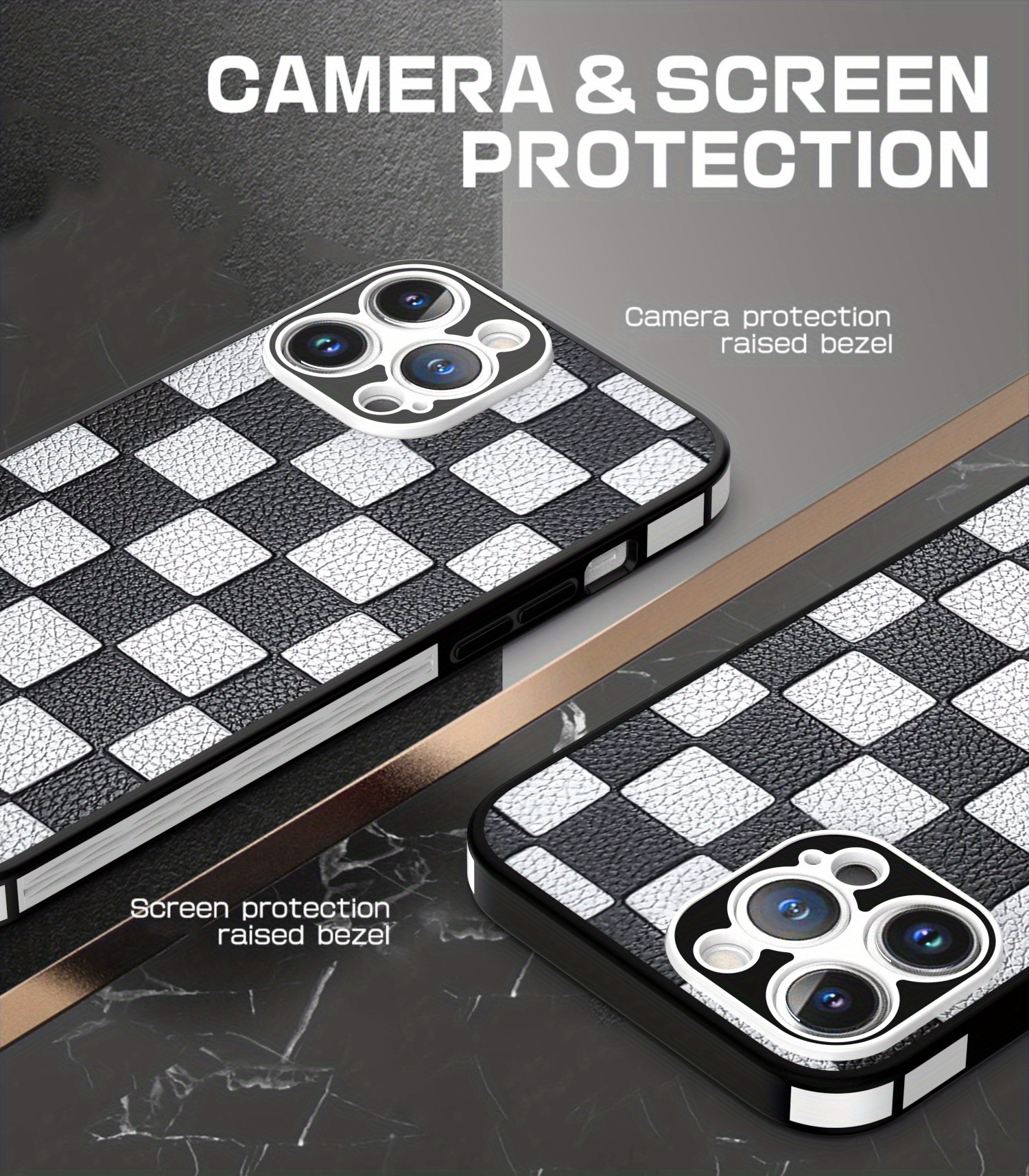 Faux Leather Phone Case Iphone 14 13 12 11 Pro Promax Plus - Temu Australia