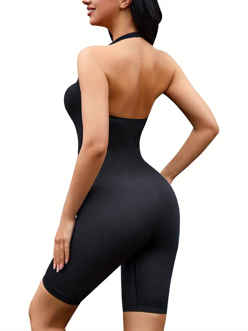 Halter Shaping Romper Tummy Control Butt Lifting Shaper Temu Australia