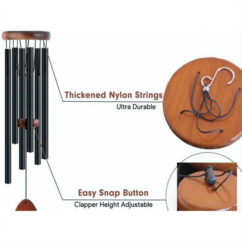 Wind Chimes Outside Wood Wind Catcher Large Aluminum - Temu