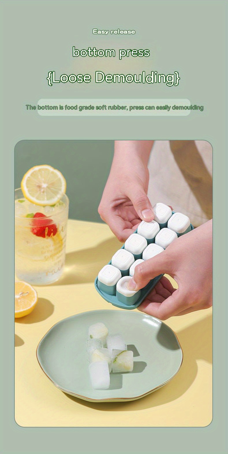 Mini Silicone Ice Cube Maker Food Grade Material Perfectly - Temu ...