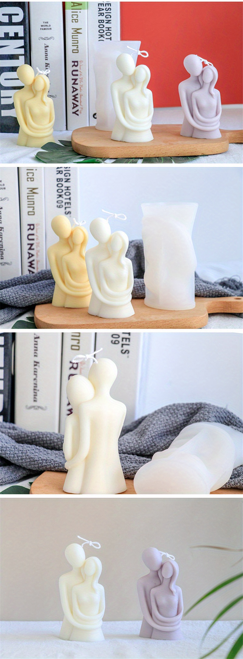 silicone candle mold 3d couple hugging body art resin - Temu New Zealand