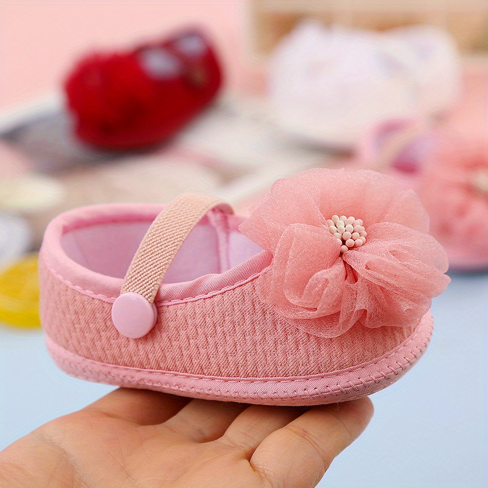 Baby Girls Flower Lightweight Comfy Non slip Crib Shoes - Temu Netherlands