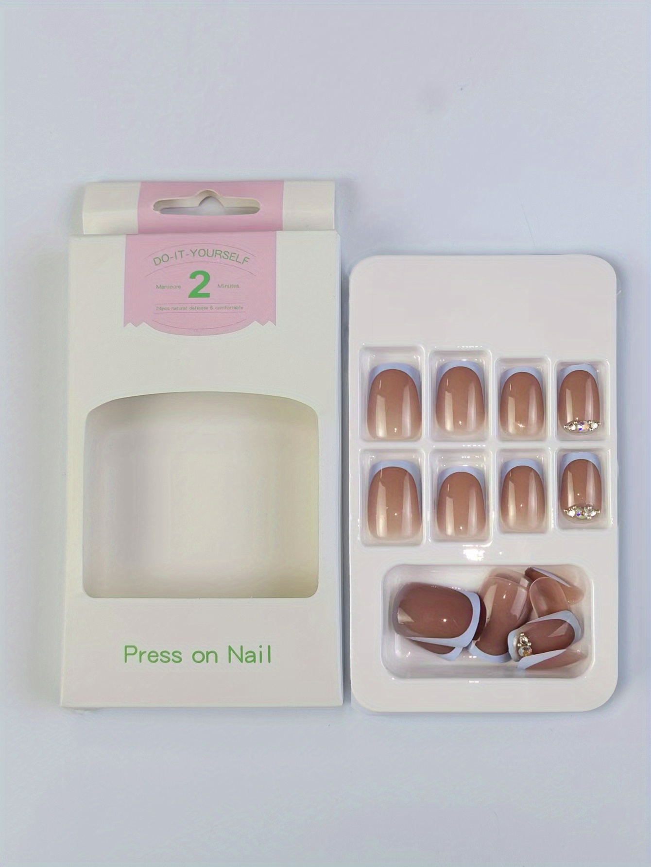 Short Square Press Nails Nails Butterfly - Temu