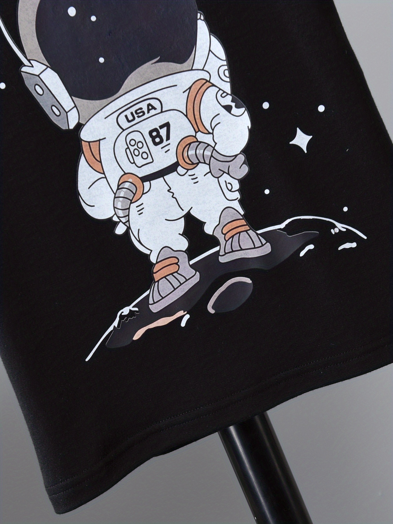 Cartoon Cute Astronaut T shirt Round Neck Tees Tops Soft - Temu United Kingdom