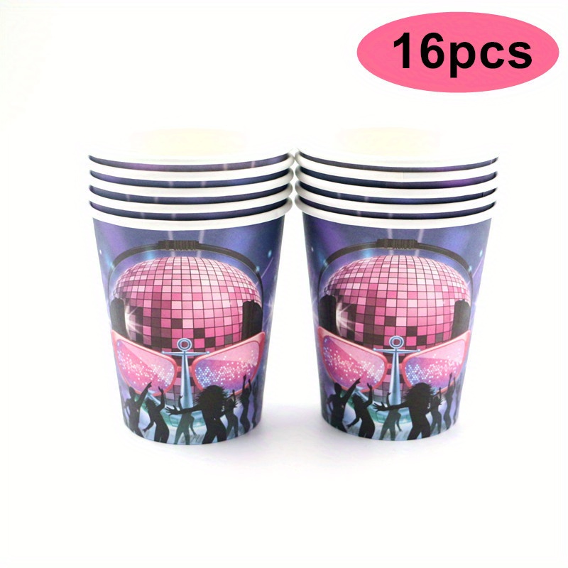 Set 70s Disco Party Supplies Includes Silver Disco Ball Paper Napkins ...