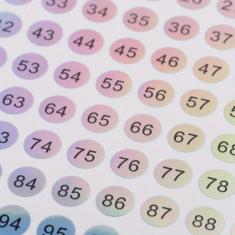 Number Stickers 1 500 Self Nail Waterproof Round - Temu Portugal