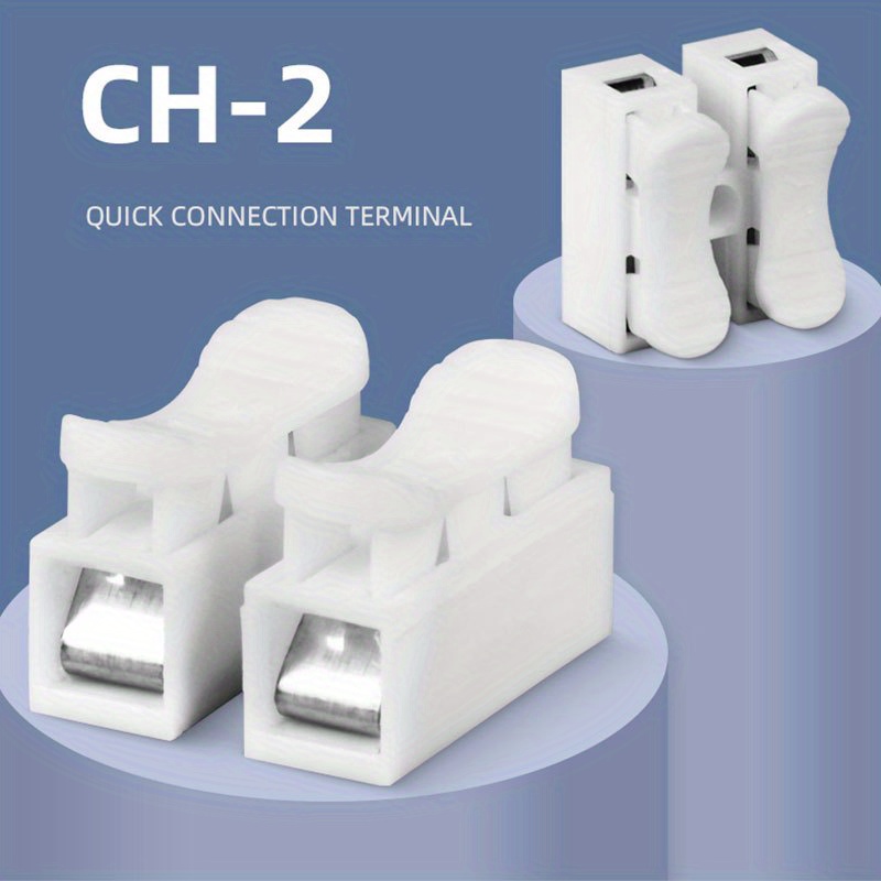 20 50pcs Electrical Cable Connectors Quick Splice Lock Terminals Ch2 ...