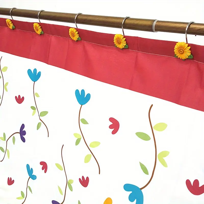 Sunflower Shower Curtain Hooks Rings Stainless Steel Rust - Temu New ... Sunflower Shower Curtain Hooks Rings Stainless Steel Rust - Temu New ...