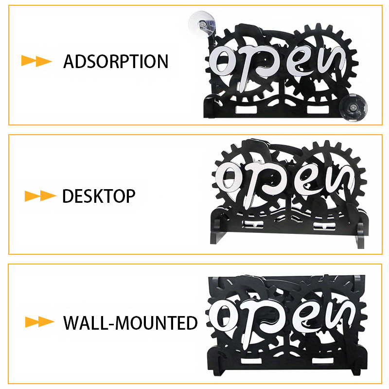 Abs Gear Structure Open closed Sign Board: Increase Business - Temu