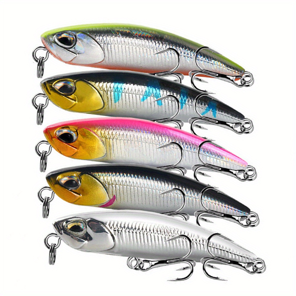 5pcs Fishing Lures Minnow Bionic Bait For Freshwater Saltwater Fishing ...