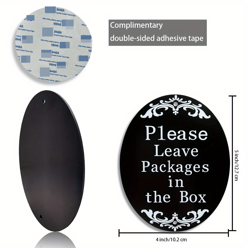Please Leave Packages In Box Sign Package Delivery Boxes - Temu United ...