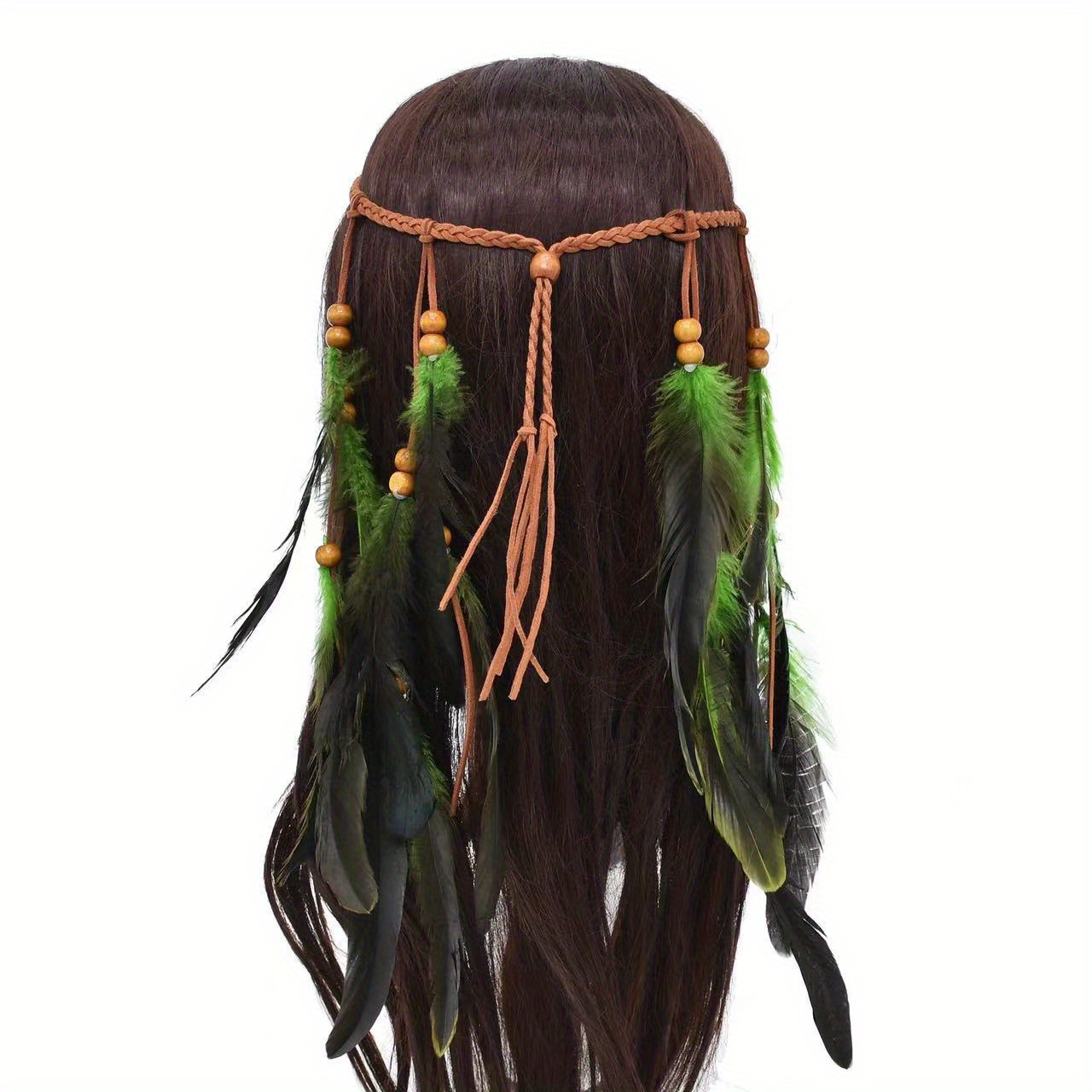 Feather Headband Gypsy Style Hair Band Piece - Temu