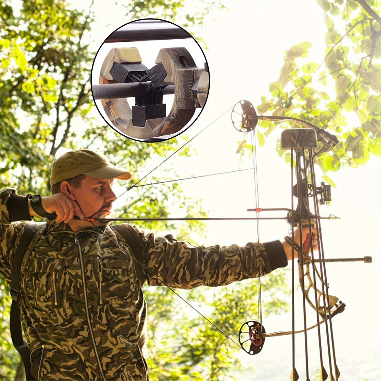 Capture Whisker Brush Arrow Rest Compound Recurve Bow - Temu