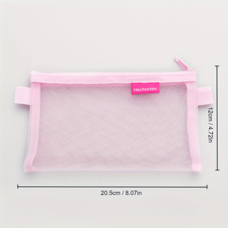 Mesh Zipper Storage Pouch Lightweight Carry Bag Versatile - Temu