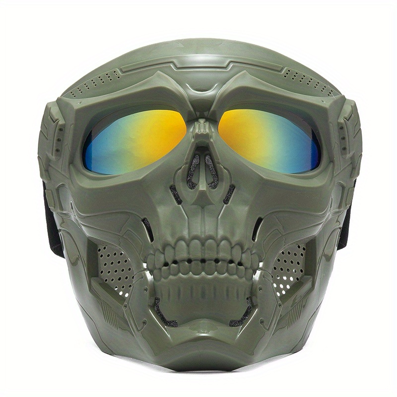 Skull Airsoft Mask Full Face Paintball Mask Men Women - Temu