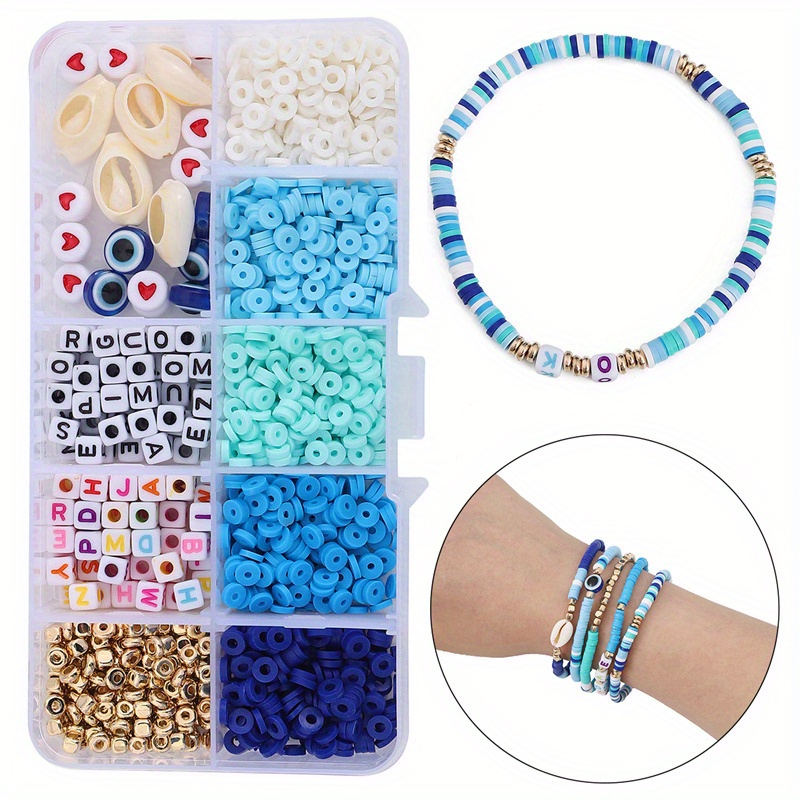 Cute Gradient Color Diy Polymer Clay Beads Piece Letter - Temu Netherlands