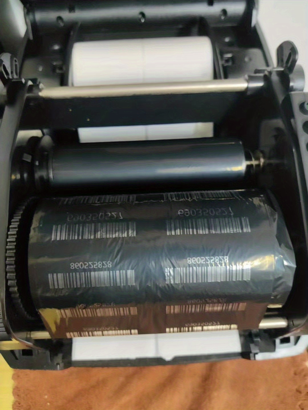 resin based roll 110mmx300m barcode printer special for self label ...
