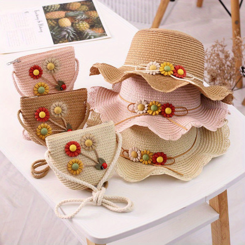 flower decor breathable wide brim sun - Temu New Zealand