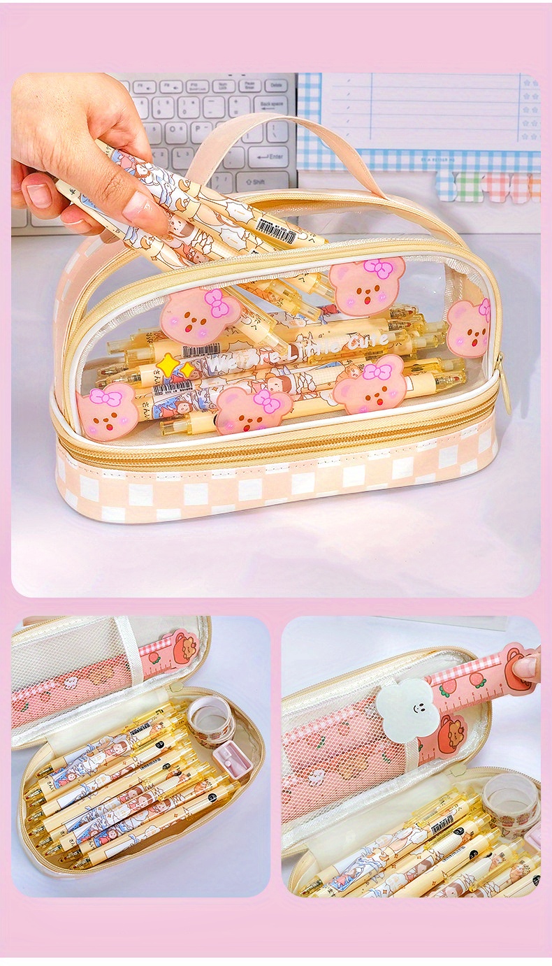 Pencil Case Stationery Case Pencil Case Large Capacity - Temu Philippines