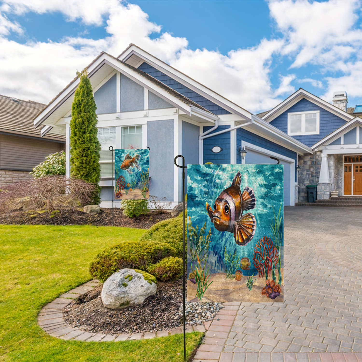 Flag Ocean Set Decorative Banner Burlap - Temu Australia