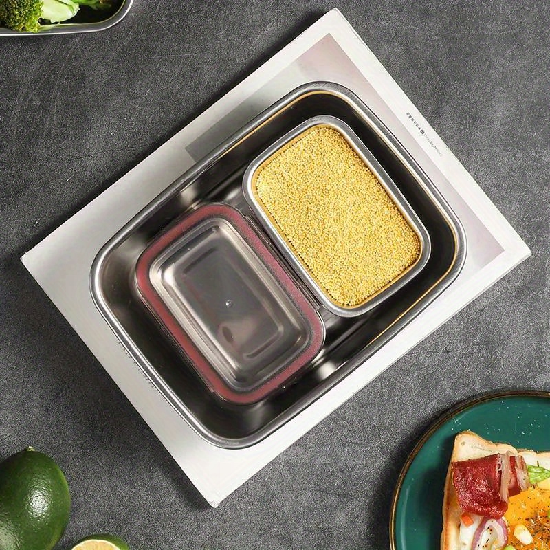 Stainless Steel Food Storage Containers Fresh keeping Box - Temu