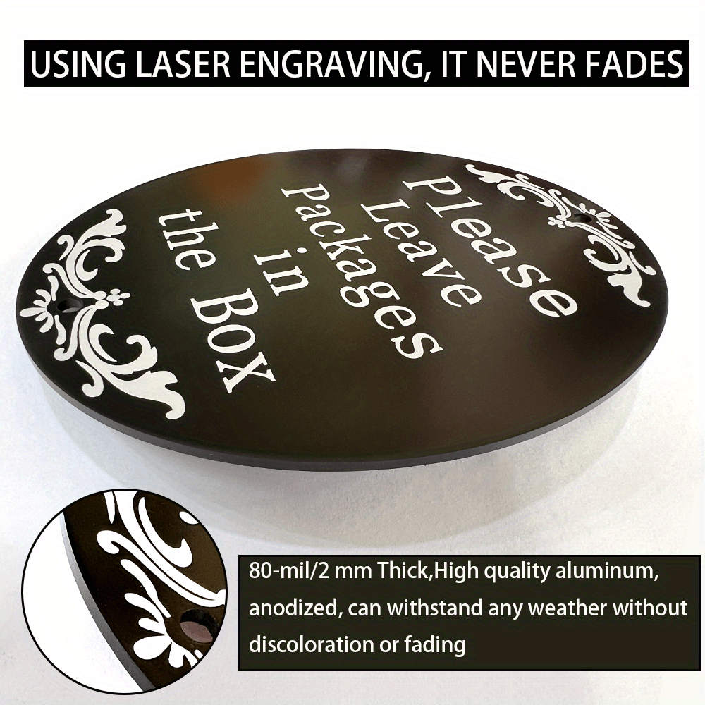 Please Leave Packages In Box Sign Package Delivery Boxes - Temu United ...