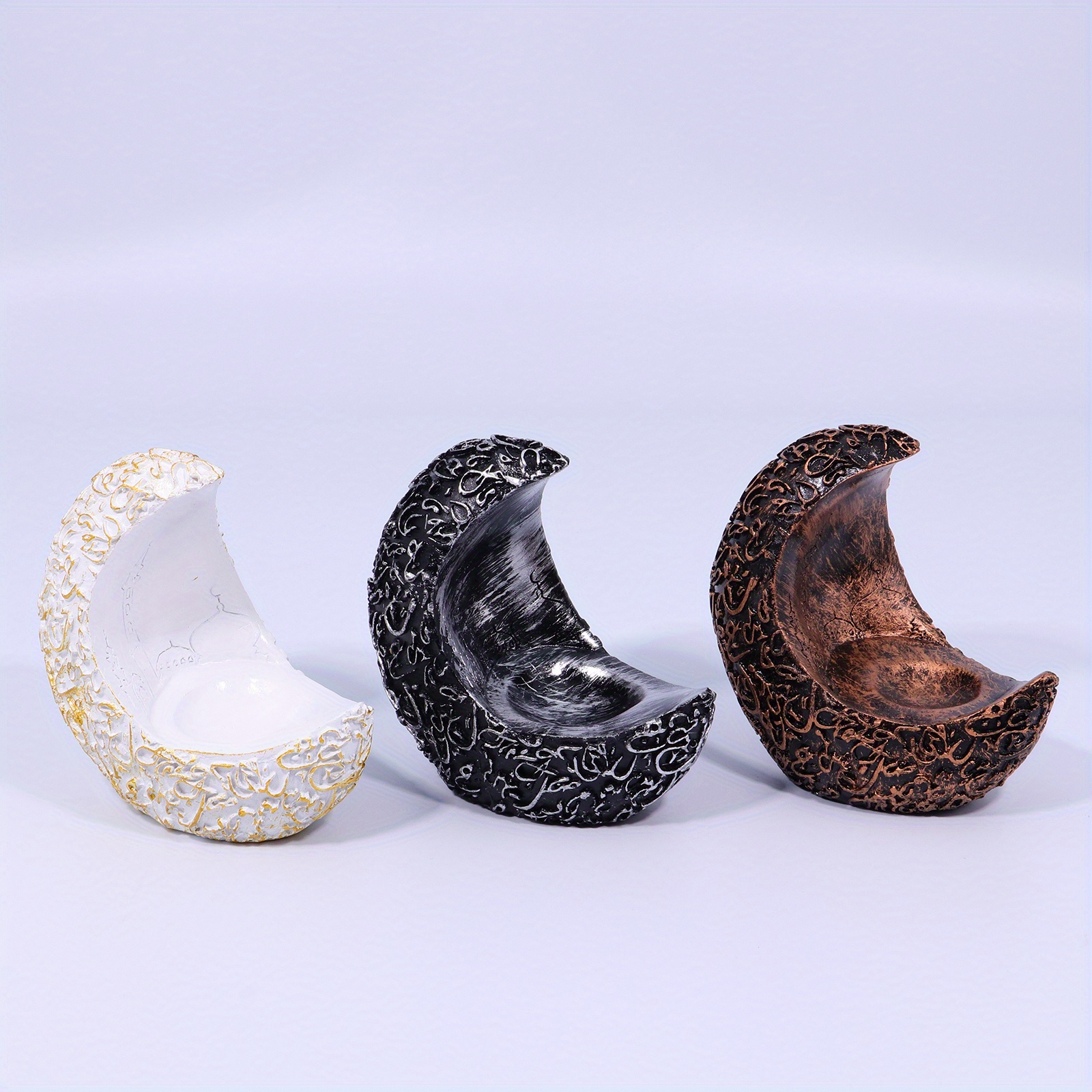 Multicolor Crystal Moon Resin Carving Ornament Perfect - Temu Norway