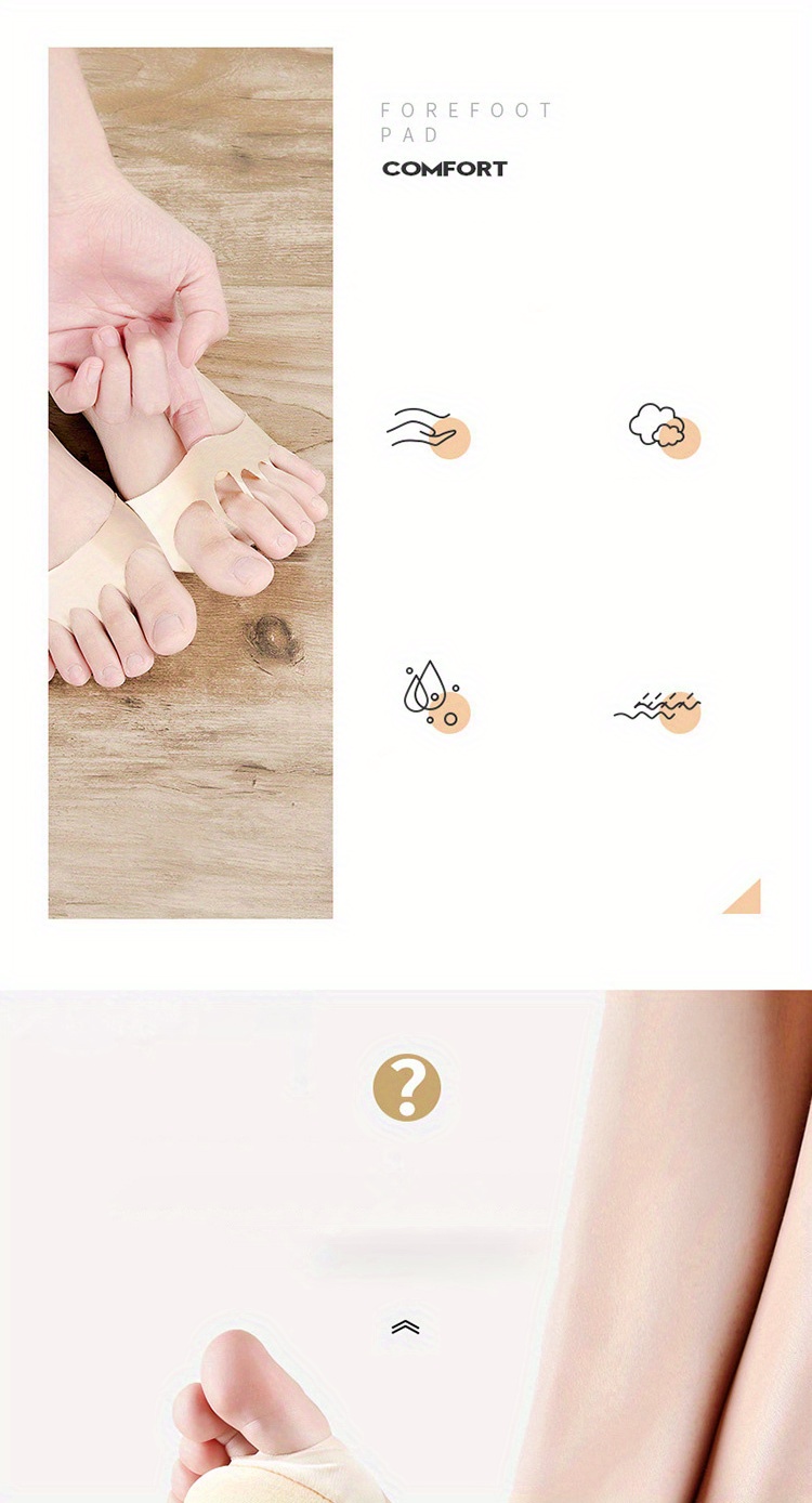 Honeycomb Fabric Forefoot Pads High Heel Cushion Inserts - Temu