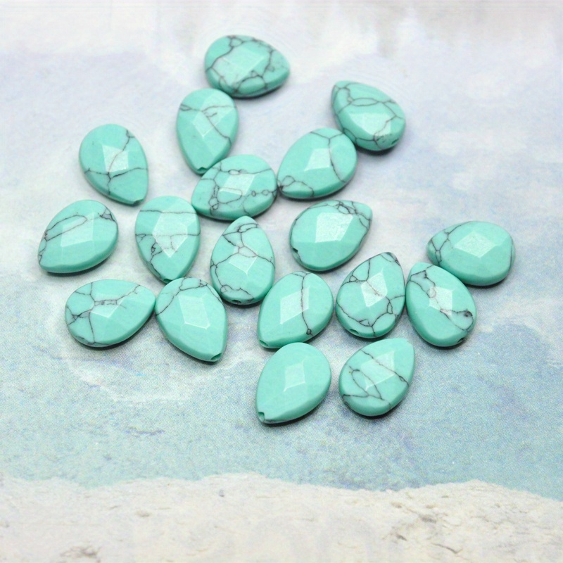 Straight Hole Water Drop Cut Face Loose Beads Natural Agate - Temu ...