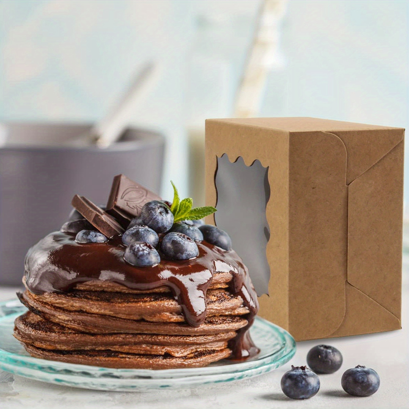 Mini Dessert Boxes Window Stickers Individual Cupcake Pastry - Temu