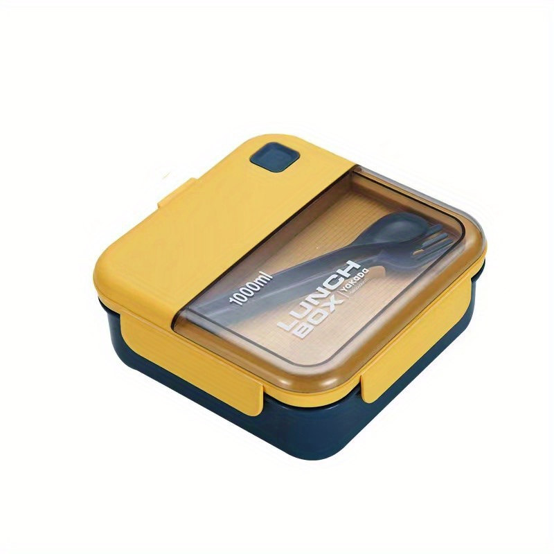 1set Portable Lunch Box With Tableware Rectangular Lunch Box Bento Box ...