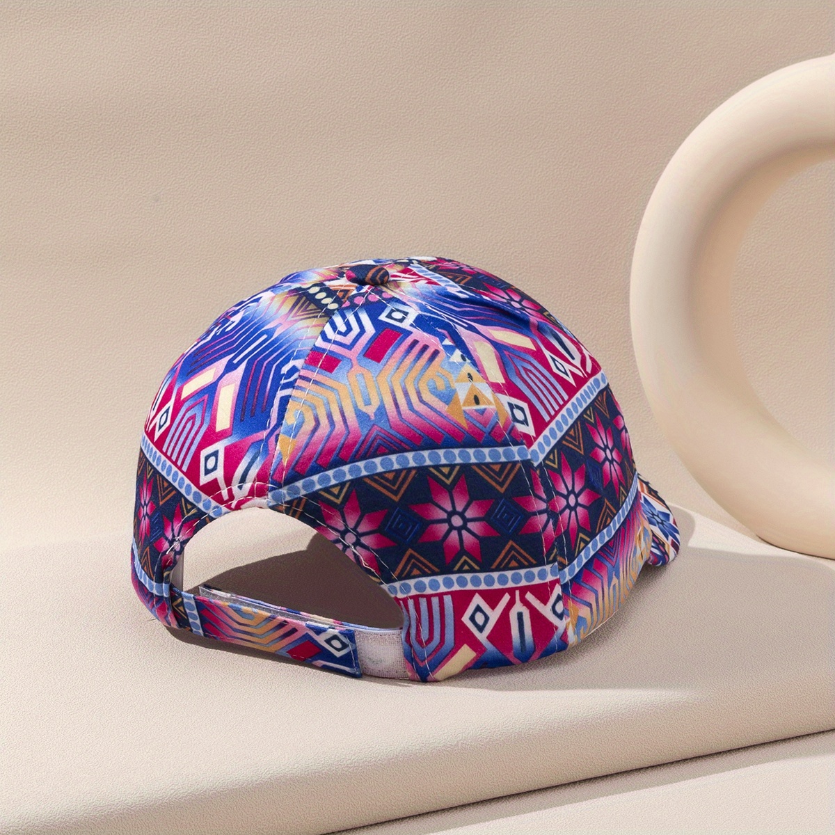 Boho Geometric Printed Baseball Cap Vintage Sun Hat - Temu Australia