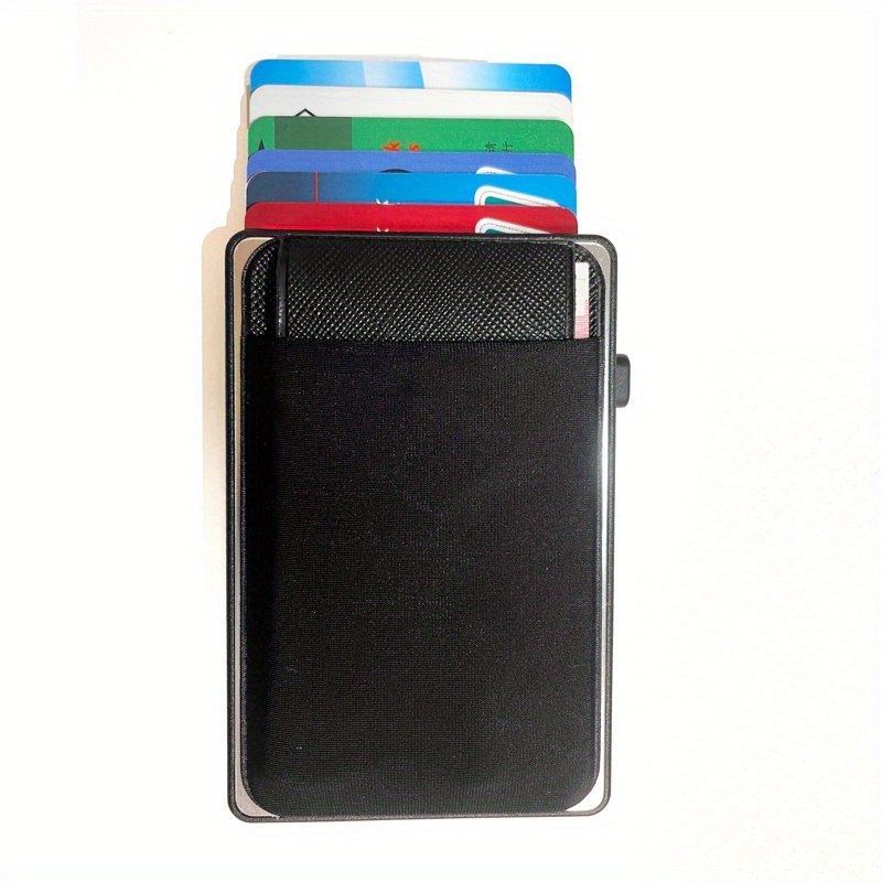 Rfid Blocking Card Holder Aluminum Smart Wallet Metal Pop - Temu