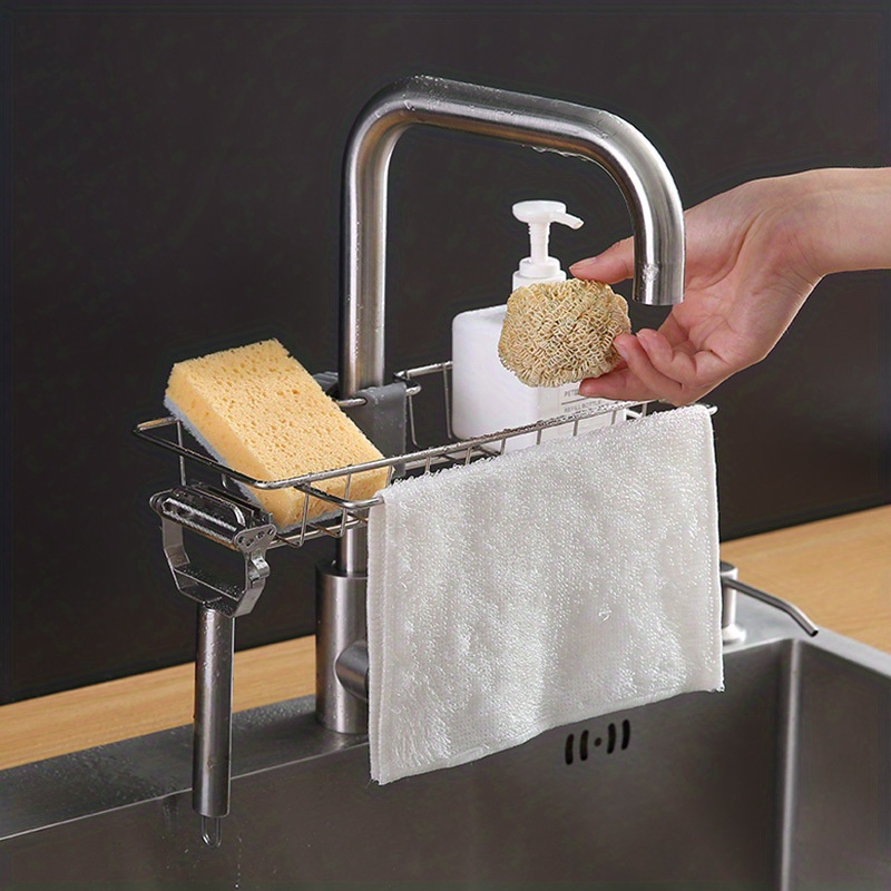 Faucet Kitchen Sink Caddy Organizer - Temu