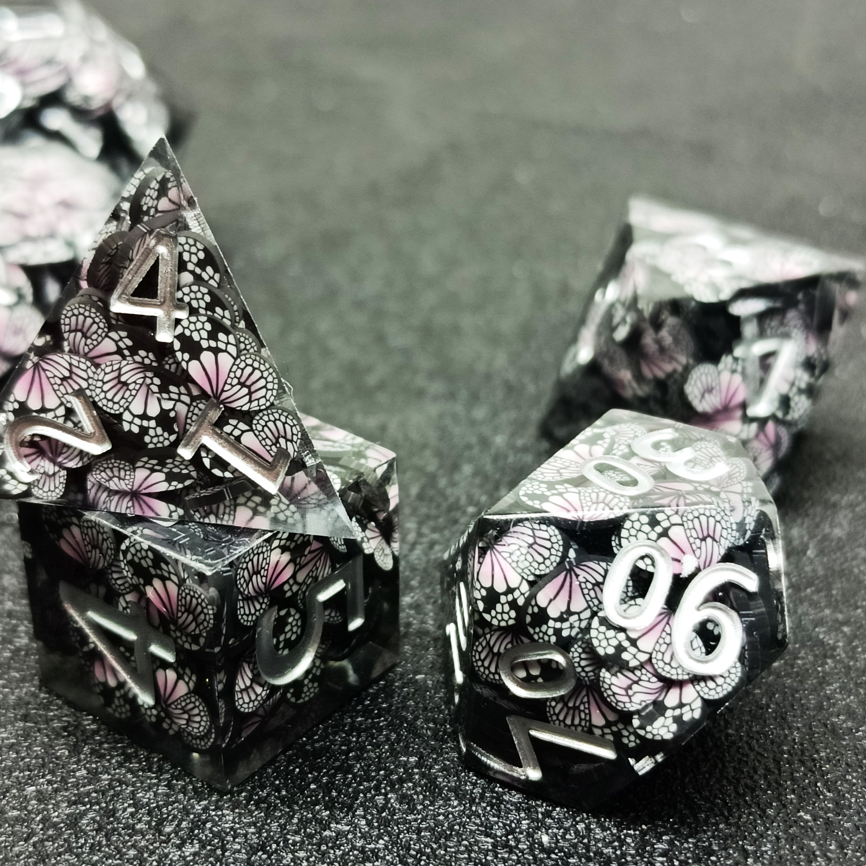 Handmade Designer 7 dice Polyhedral Rpg Dice - Temu