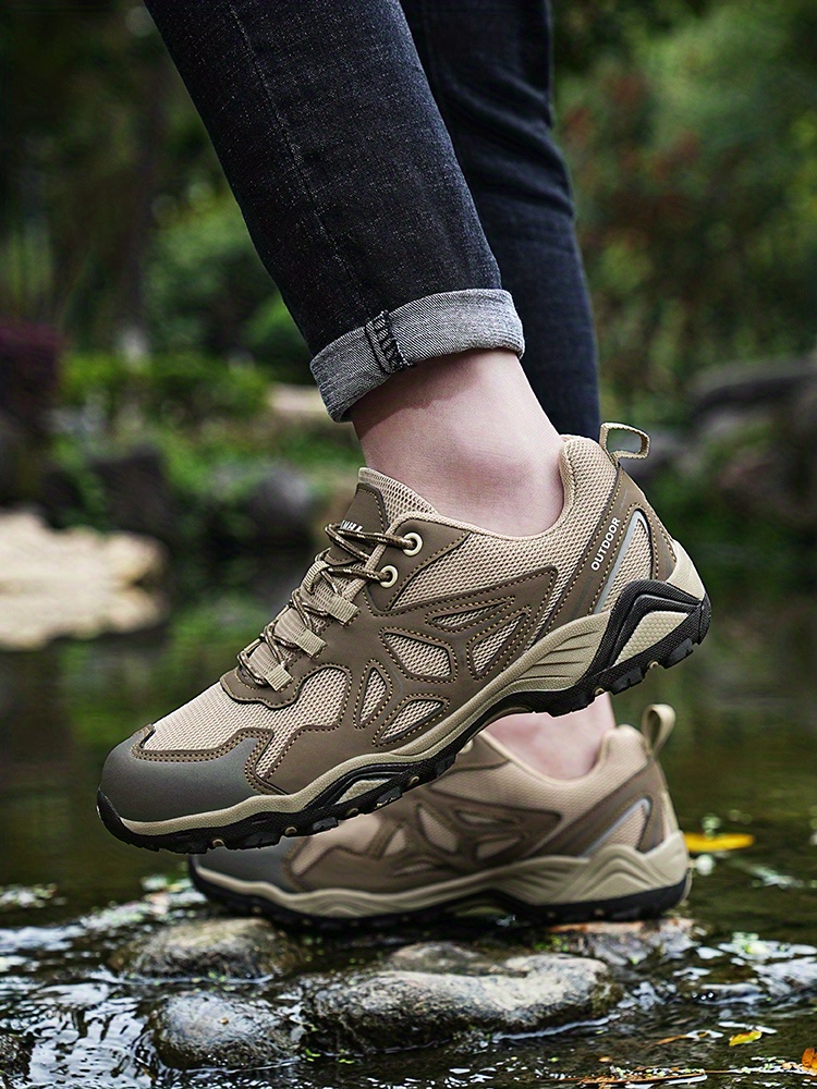 Mens Trendy Running Sneakers Comfy Breathable Mesh Wear Resistant Shock Absorption Outdoor ...