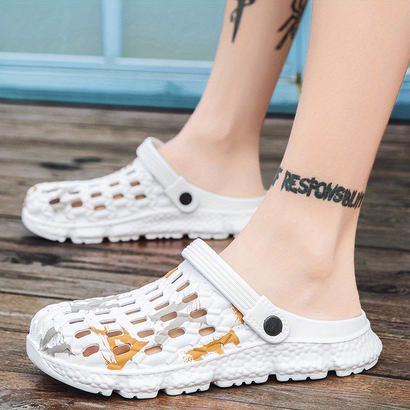 Men's Clogs Water Shoes Slip on Closed Toe Sandals Soft Sole - Temu ...