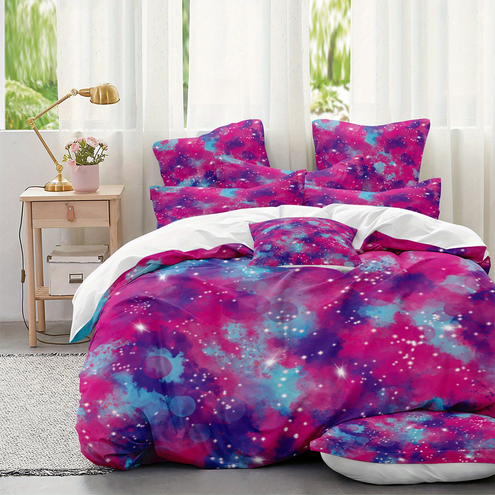Soft Tie Dye Duvet Cover Set Bedroom - Temu Canada
