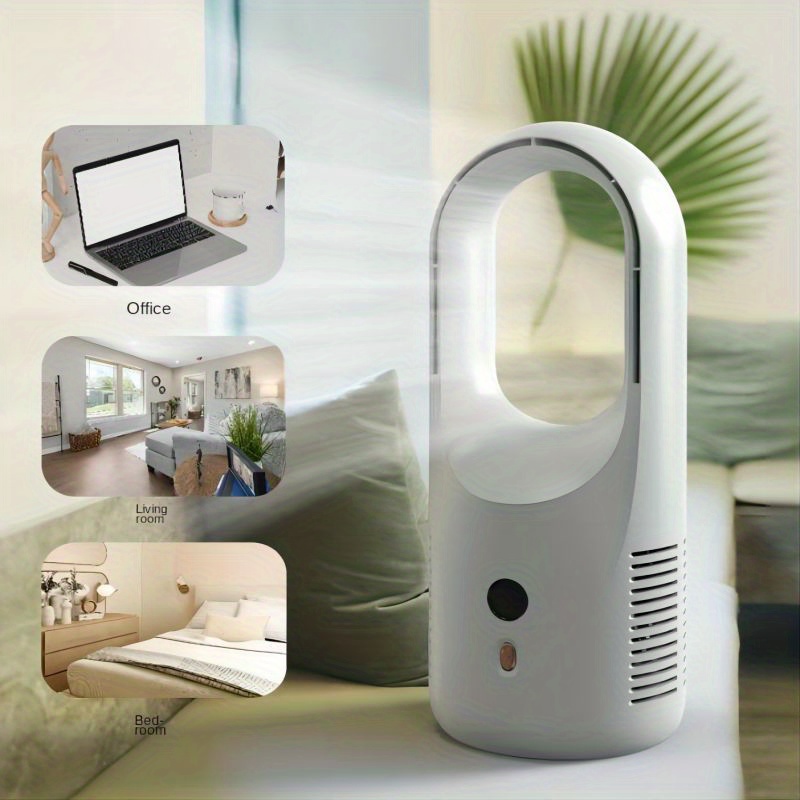 Desktop Leafless Fan Mute Wireless Circulation Fan Home Usb Charging ...