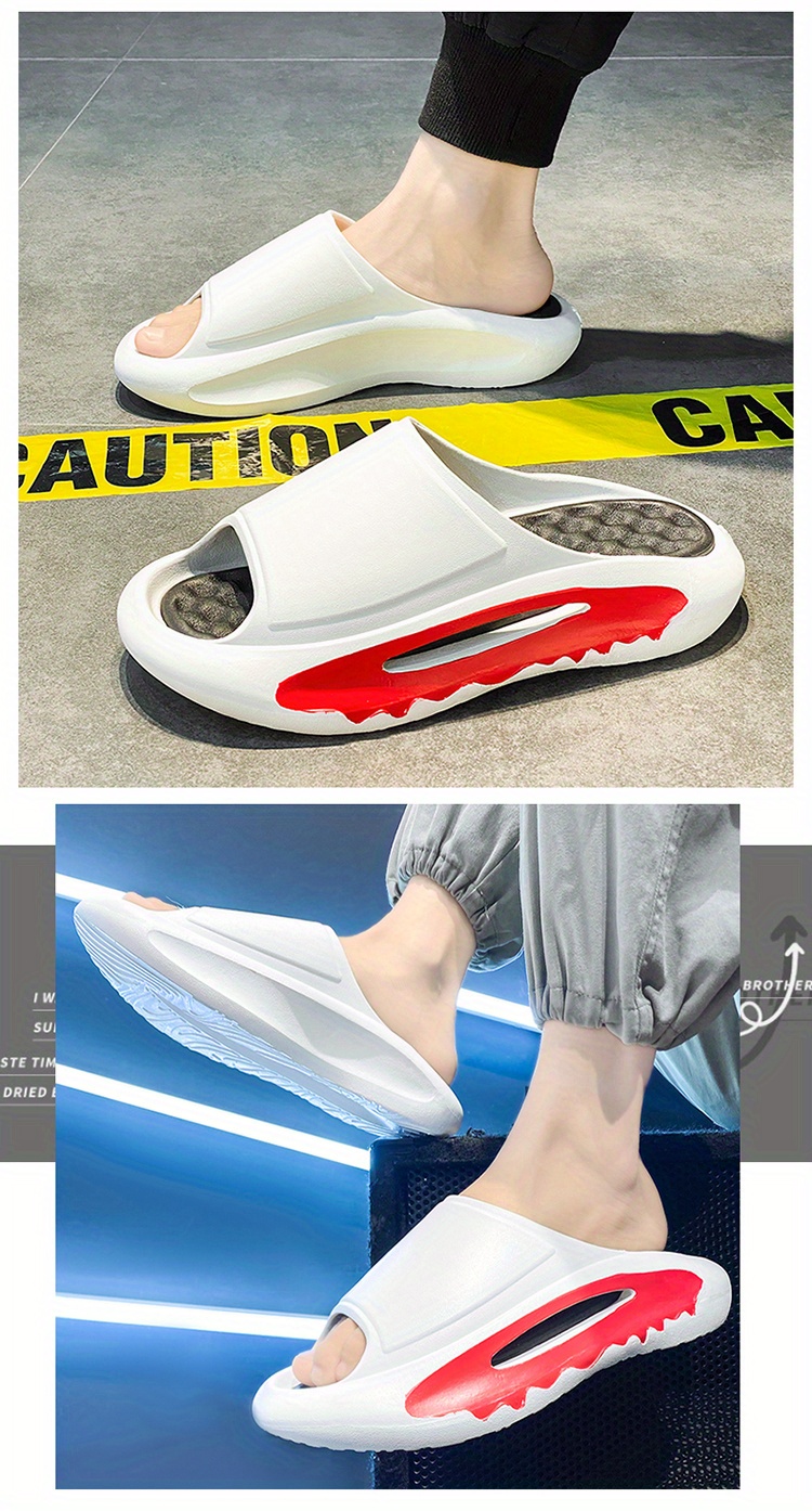 mens non slip platform slides comfortable slides for indoor outdoor ...