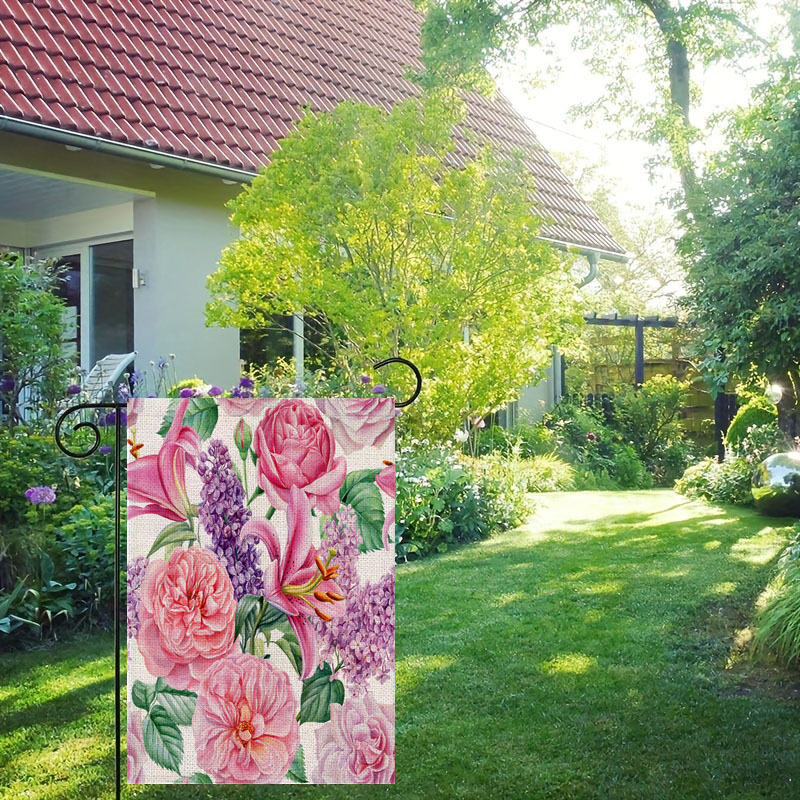 Summer Garden Flag Flowers Vertical Double Sided Welcome - Temu Norway