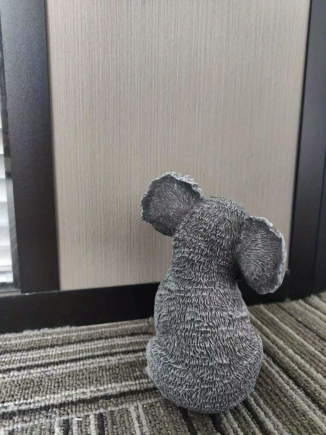 1pc Koala Statue Resin Statue, Jungle Koala Gray Sculpture For Garden ...