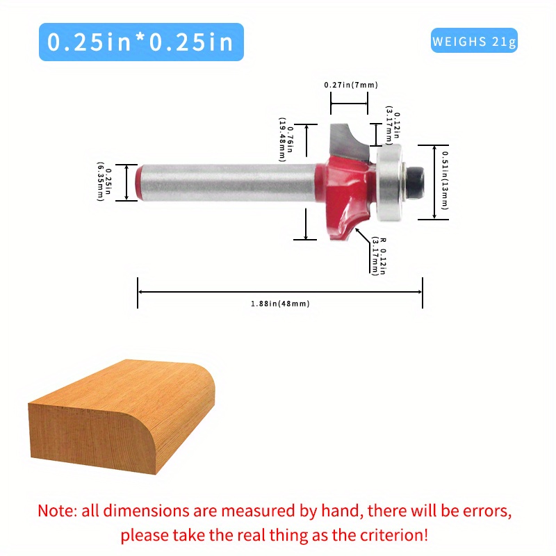 Shank Corner Round Router Bit Bearing Carbide - Temu Philippines