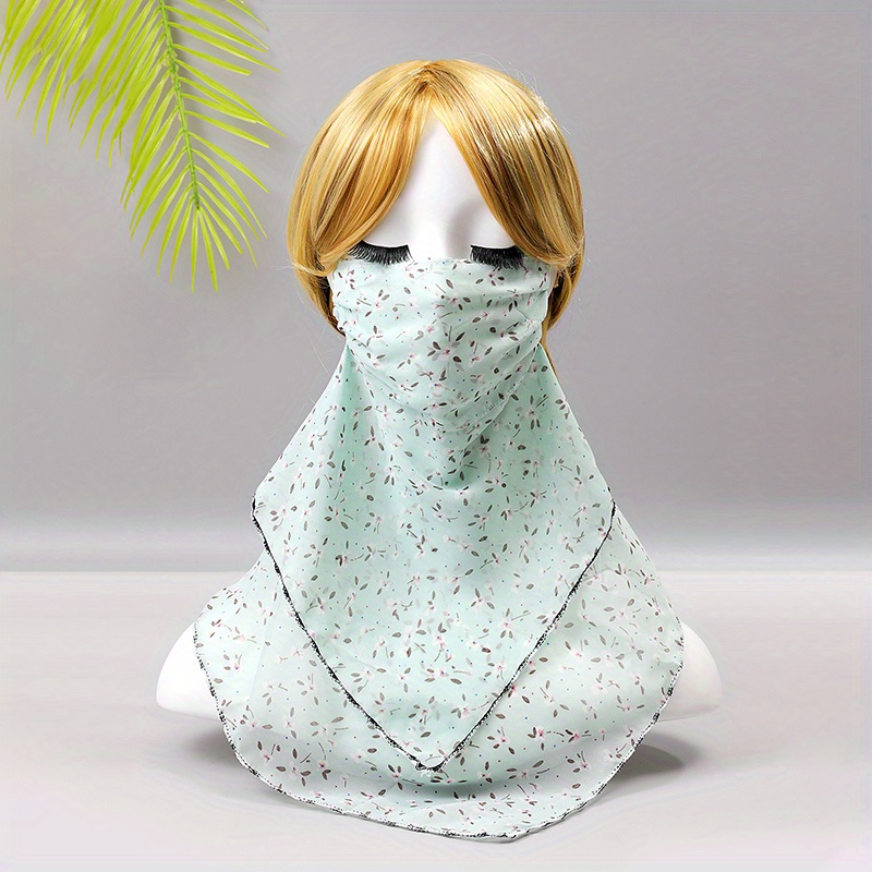 leaf veil double layer earloop sunscreen face - Temu Australia