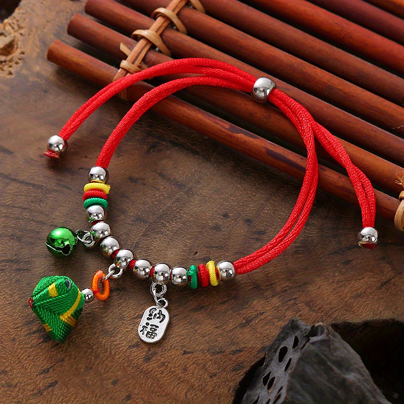 Festival Handmade Braided Red Rope Bracelet Couple - Temu Australia