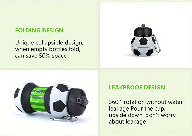 outdoor bottle home silicone folding cup creative portable leak proof ...