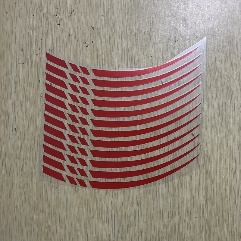 Reflective Car Hub Stickers Set Sport Stripe Wheel Rim Decal Temu