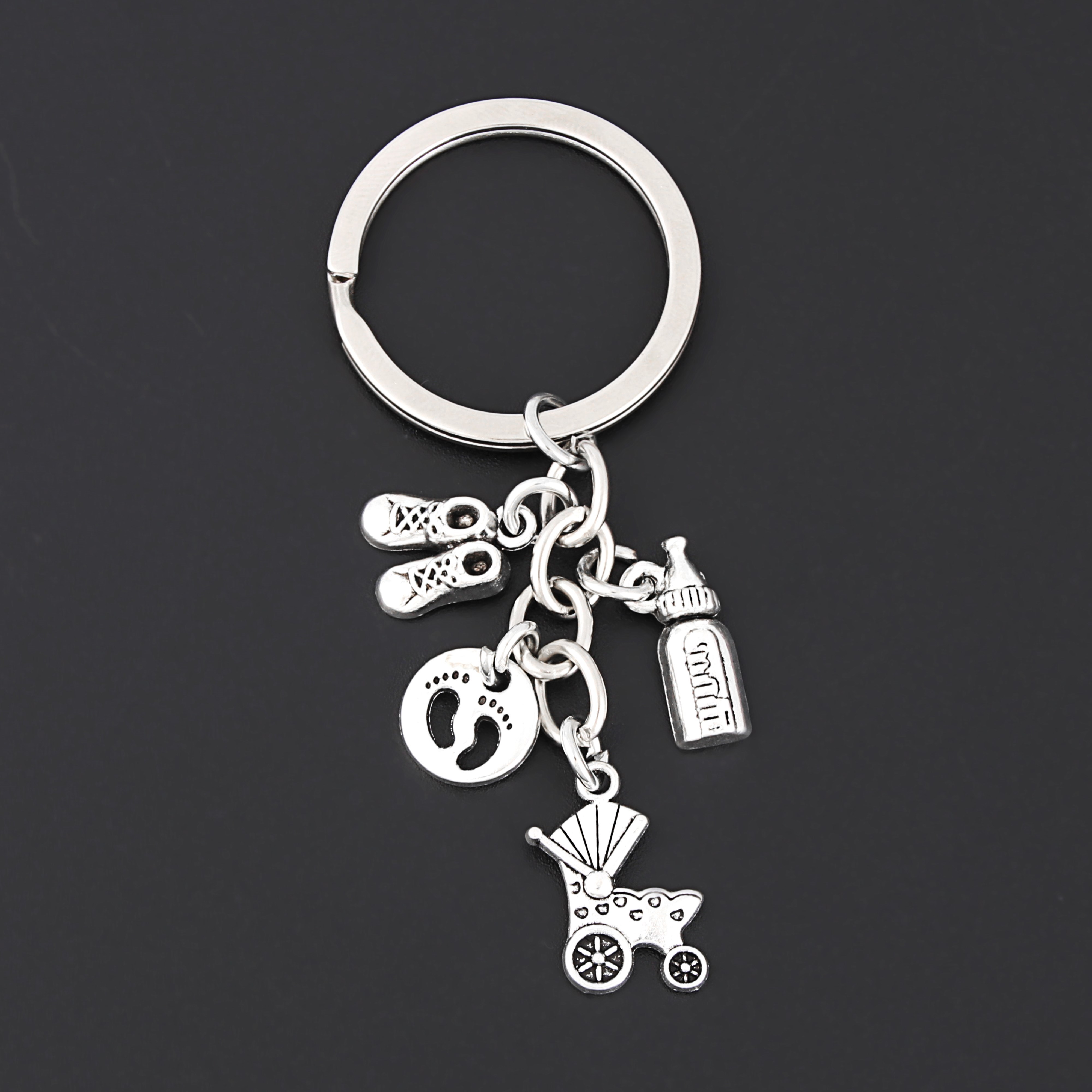 baby stroller bottle keychain metal key ring purse bag - {region_name}