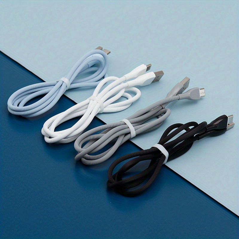 quick charging mobile phone data cable silicone suitable - Temu Canada